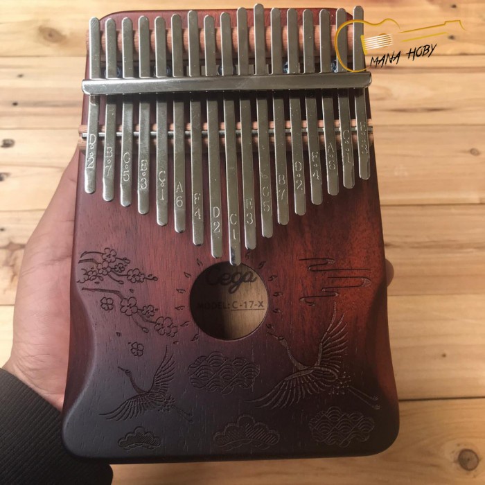 Jual Kalimba alat musik afrika motif 17 keys note sudah di tuning cega ...