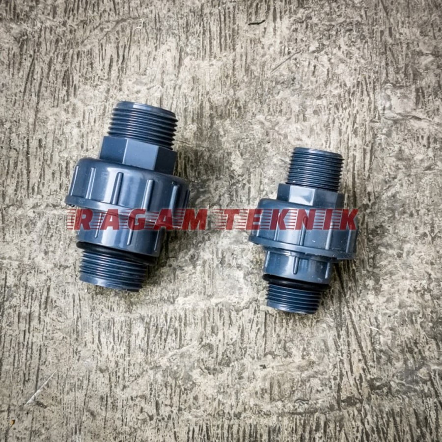 Jual Watermur Drat Luar 3/4" Penguin Double Nepel Water Moor Mur Union Thread Watermoor | Shopee ...