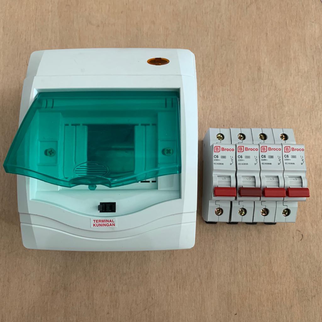 Jual PAKET BROCO MCB 1 PHASE + BOX 4 GROUP OB / IB ( DEXICON ) + LAMPU ...