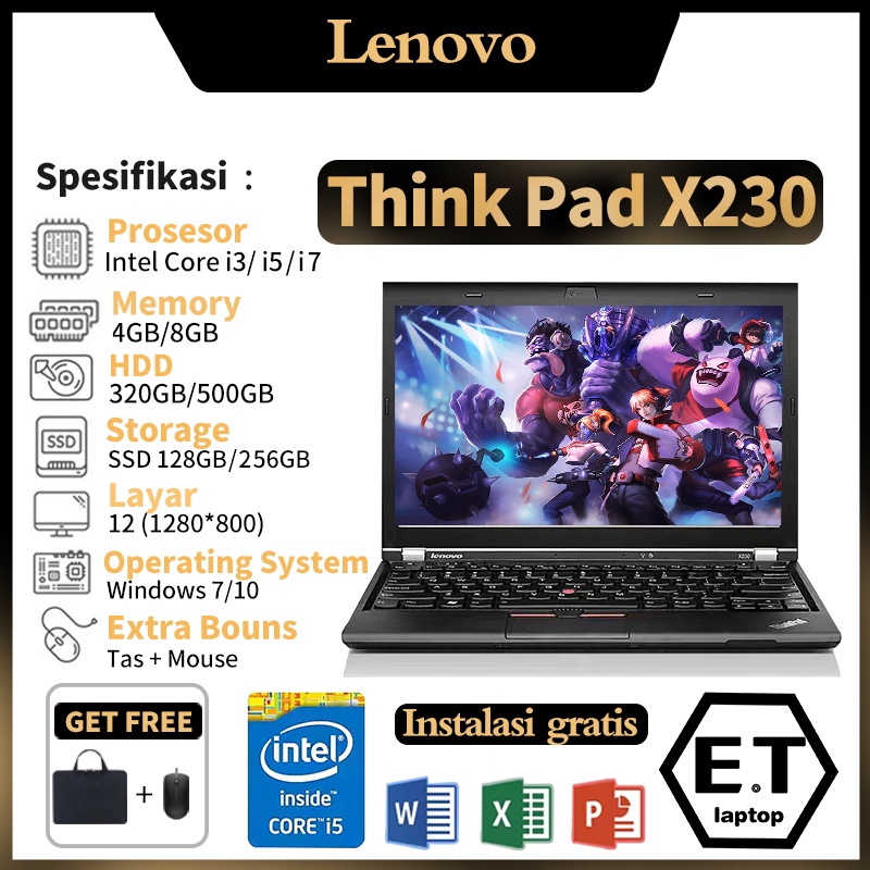 Jual laptop Lenovo Thinkpad X230 i5 Murah Berkualitas / Bergaransi | Shopee Indonesia