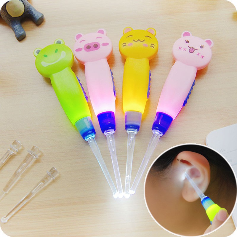 Jual Korek Telinga Kuping / Earpick Cartoon Flash Light LED | Shopee ...