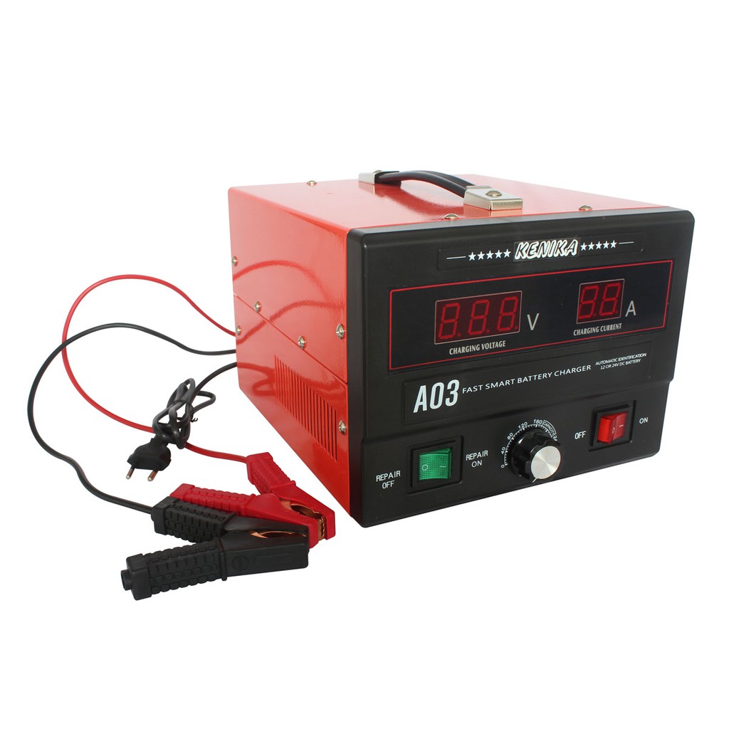 Jual KENIKA A03-1224 Fast Smart Battery Charger Accu 12V / 24 Volt Auto ...
