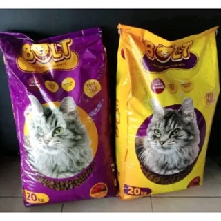 Jual Bolt Kucing 20kg Makanan Kucing Bolt Kering 20kg Pakan Kucing ...