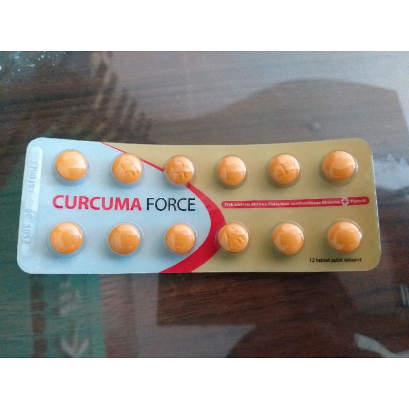 Jual CURCUMA FORCE TABLET STRIP ISI 12 TABLET | Shopee Indonesia