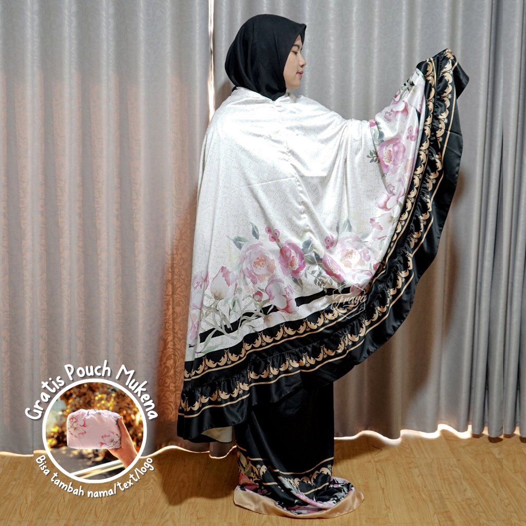 Jual Mukena Print Custom Nama Model 2in1 Mukena Traveling by Fraya ...