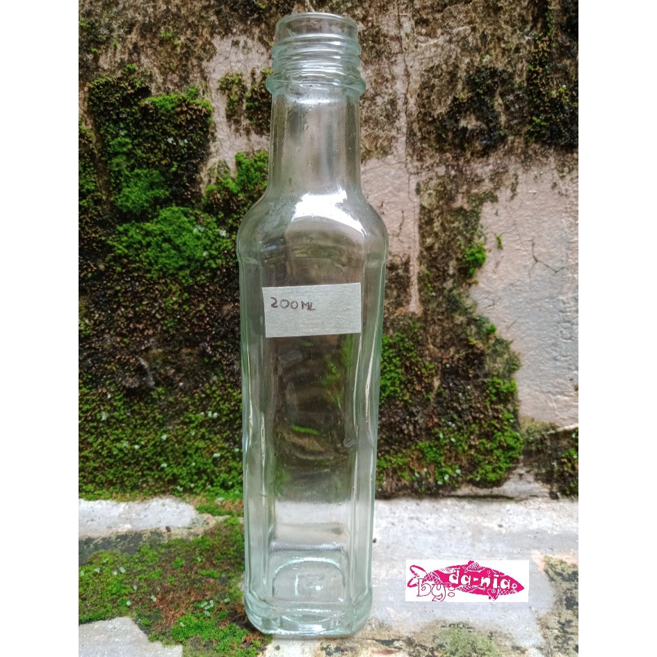 Jual BOTOL KACA KOTAK 200ML | Shopee Indonesia