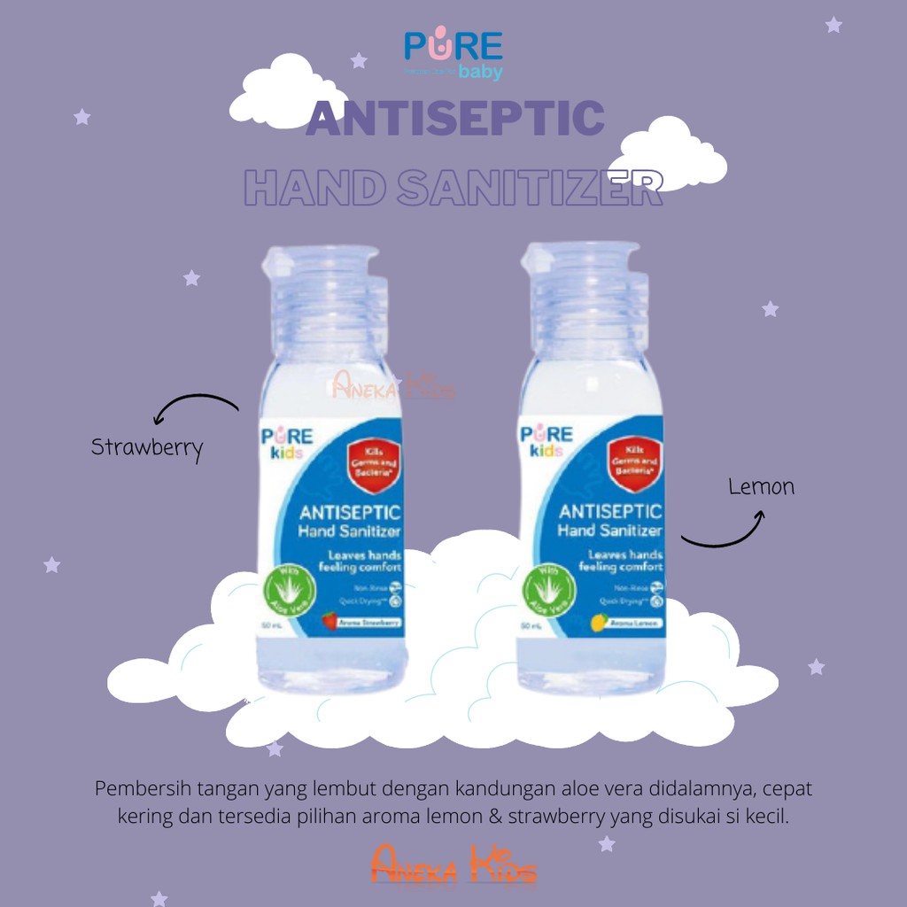Jual Pure Baby Antiseptic Strawberry/Lemon Straw | Shopee Indonesia