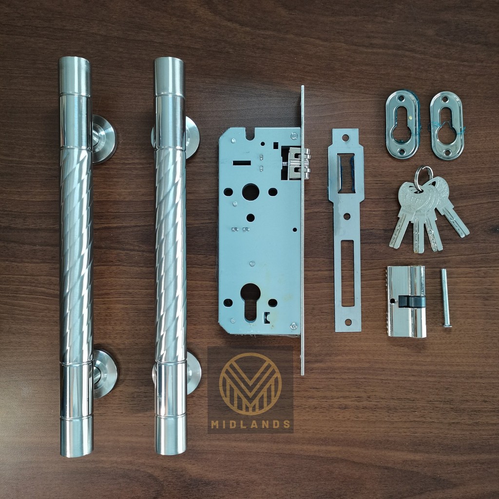 Jual Paket Gagang Pintu Tarik Stainless+Body Pelor/ Pull Handle Tarikan ...