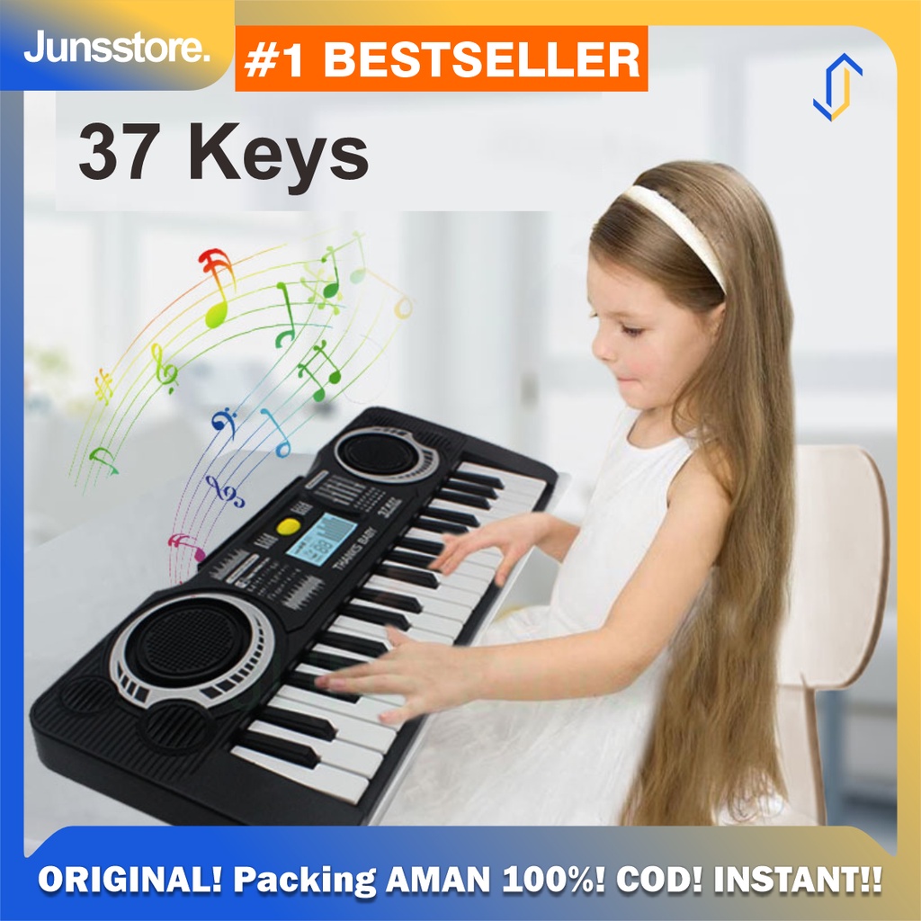 Jual Piano Anak Keyboard Digital Electronic 37 Keys Belajar Alat Musik ...