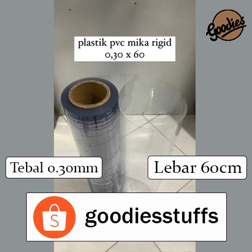 Jual Mika Rigid 0.30 x 60 cm Meteran Kaku Tebal Bening Seserahan Hantaran Plastik Keras | Shopee ...