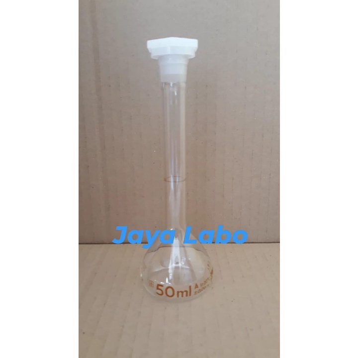 Jual IWAKI LABU UKUR Vol. 50 ml PP Stopper / Volumetric Flask | Shopee Indonesia