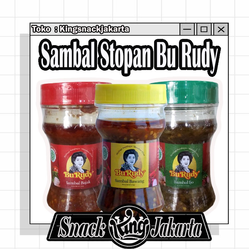 Jual Sambal STOPAN Bu Rudy PAKET HEMAT 3 Botol | Shopee Indonesia