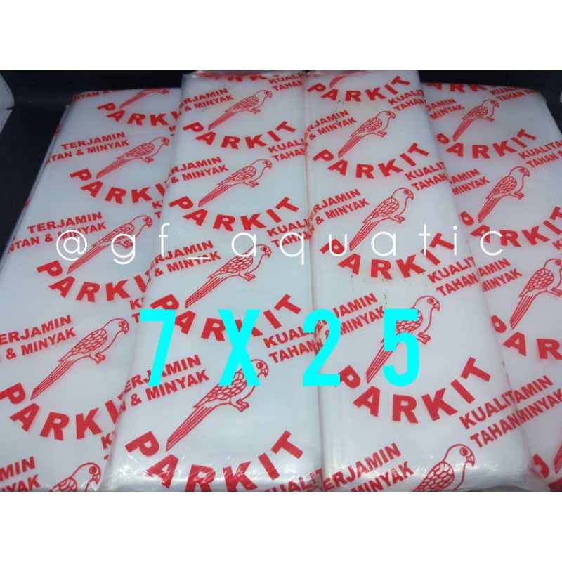 Jual Plastik packing ikan guppy dan cupang 7x25 plastik parkit | Shopee Indonesia