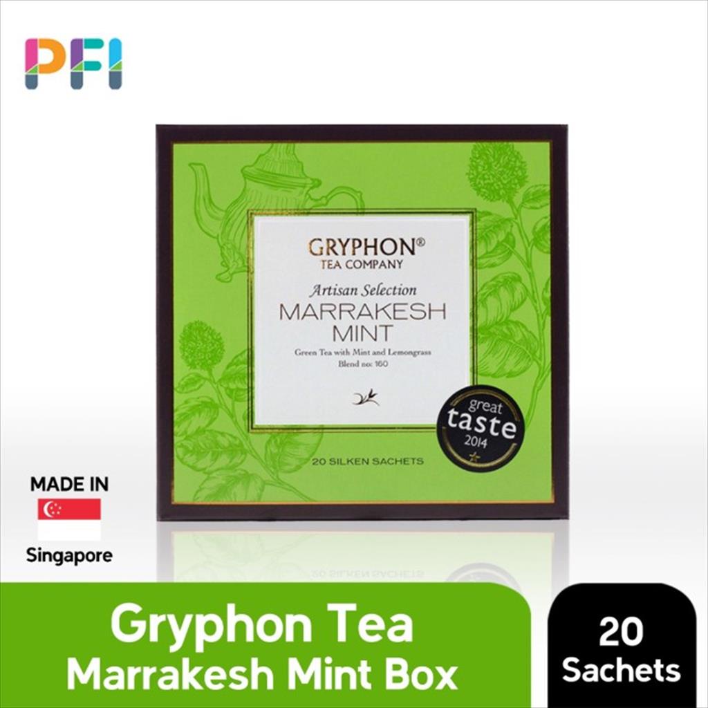 Jual Gryphon Tea Marrakesh Mint 1 box ( 20 sachets ) | Shopee Indonesia