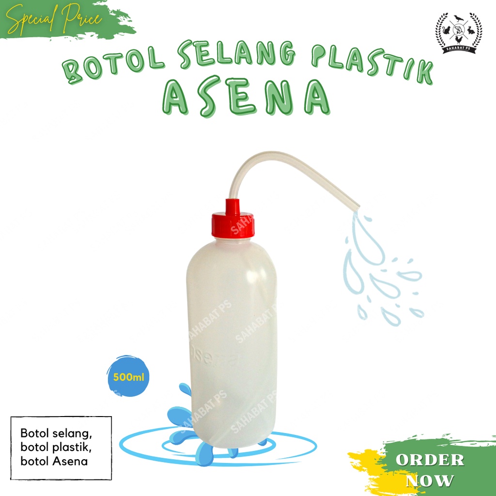 Jual BOTOL SELANG ASENA BOTOL ISI ULANG MINUM BURUNG 500ml | Shopee ...