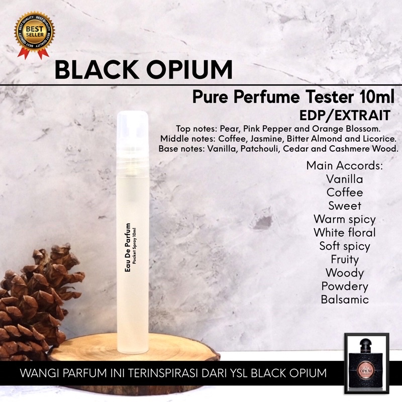 Jual Tester 10ml Black Opium By Pure Perfume | Shopee Indonesia