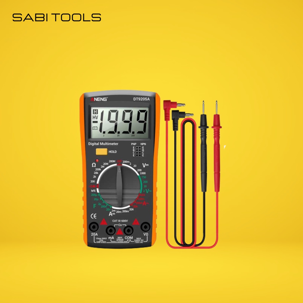Jual Multimeter Digital 9205A-3 Avometer Multitester | Shopee Indonesia
