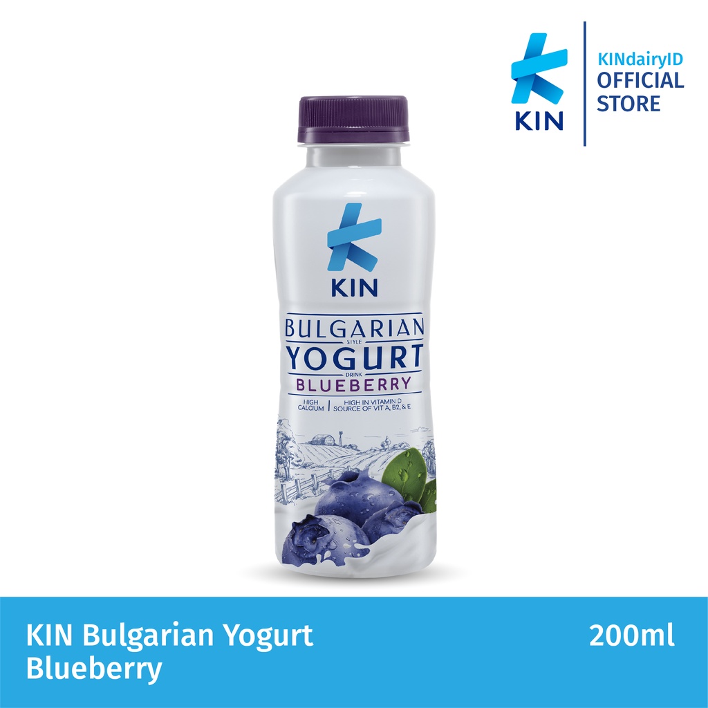 Jual KIN Bulgarian Yogurt Blueberry 200 ml Indonesia|Shopee Indonesia