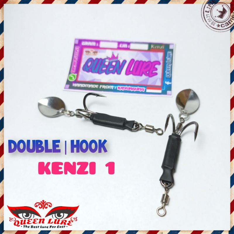 Jual Double Hook No.1 Set Kenzi | Queen Lure | Shopee Indonesia