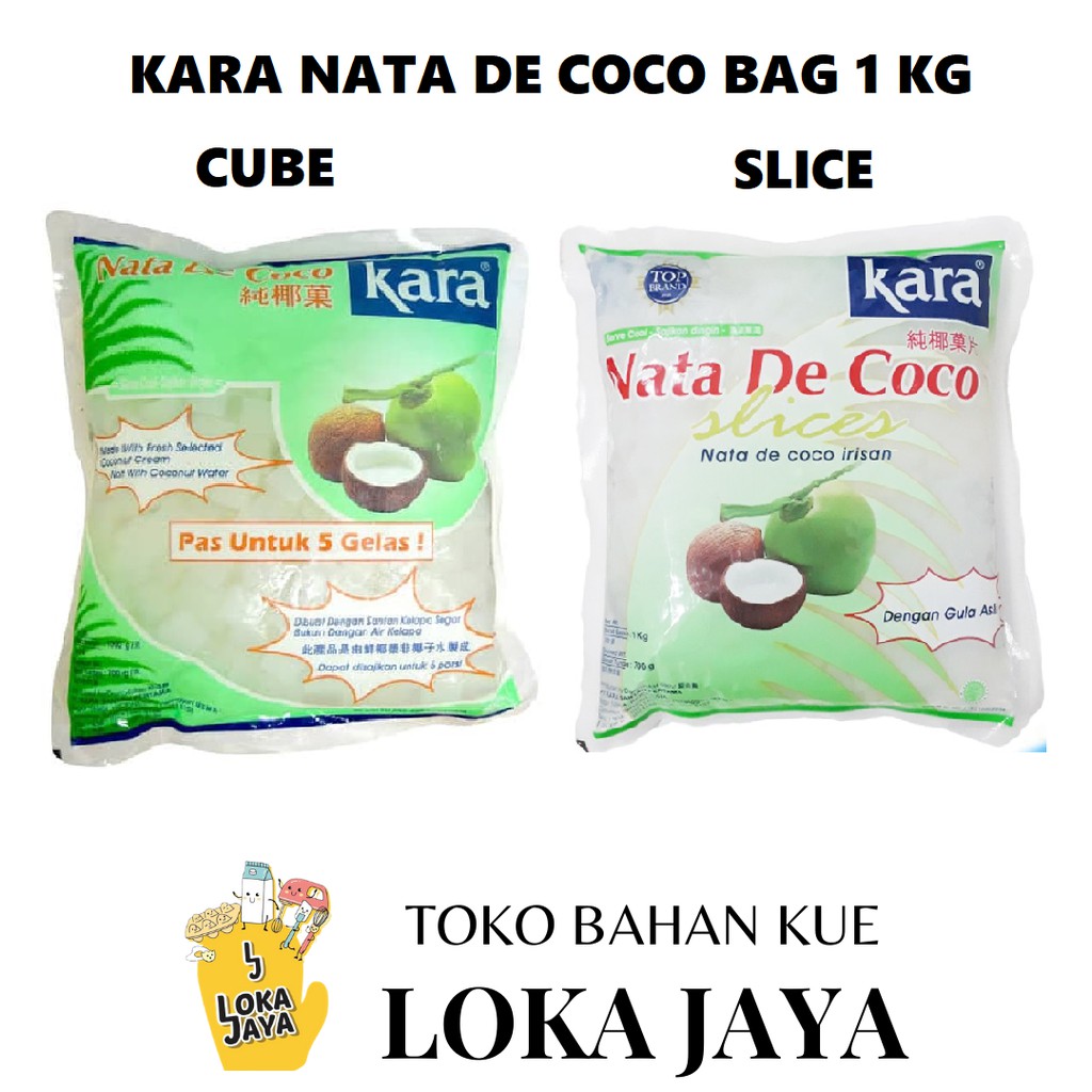 Jual KARA NATA DE COCO BAG 1 KG (VARIAN CUBE & SLICE) | Shopee Indonesia