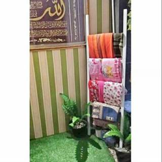Jual Stand Hanger, Ladder Hanger, Tangga Kayu Palang 4, Gantungan ...