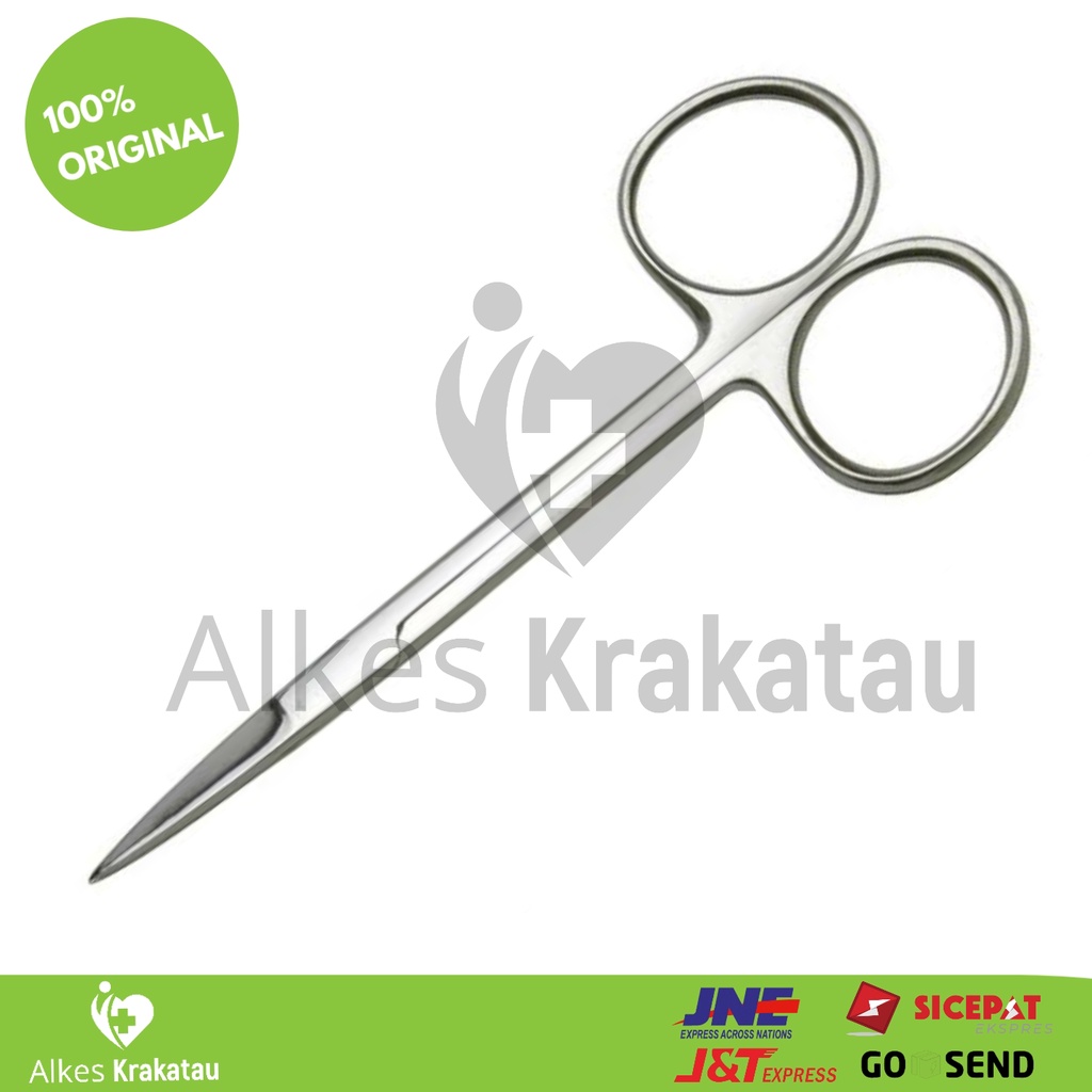 Jual Gunting Iris Mata Lurus 11,5cm / Iris Scissors Straight 11,5 cm ...