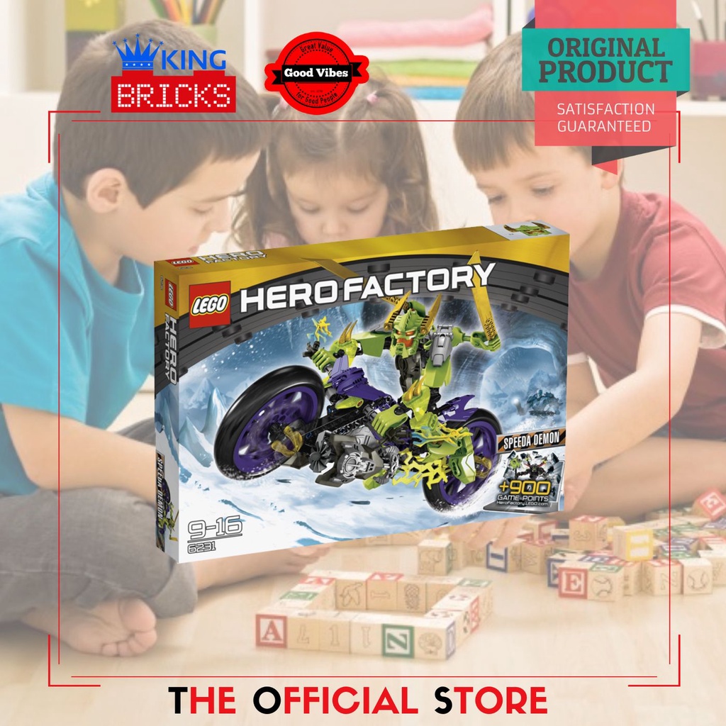 Jual LEGO Original HERO FACTORY 6231 Speeda Demon - Mainan Anak Robot ...