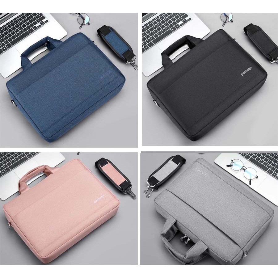 Tas Laptop Selempang New Package Briefcase Waterproof Size 15 16 17 ...