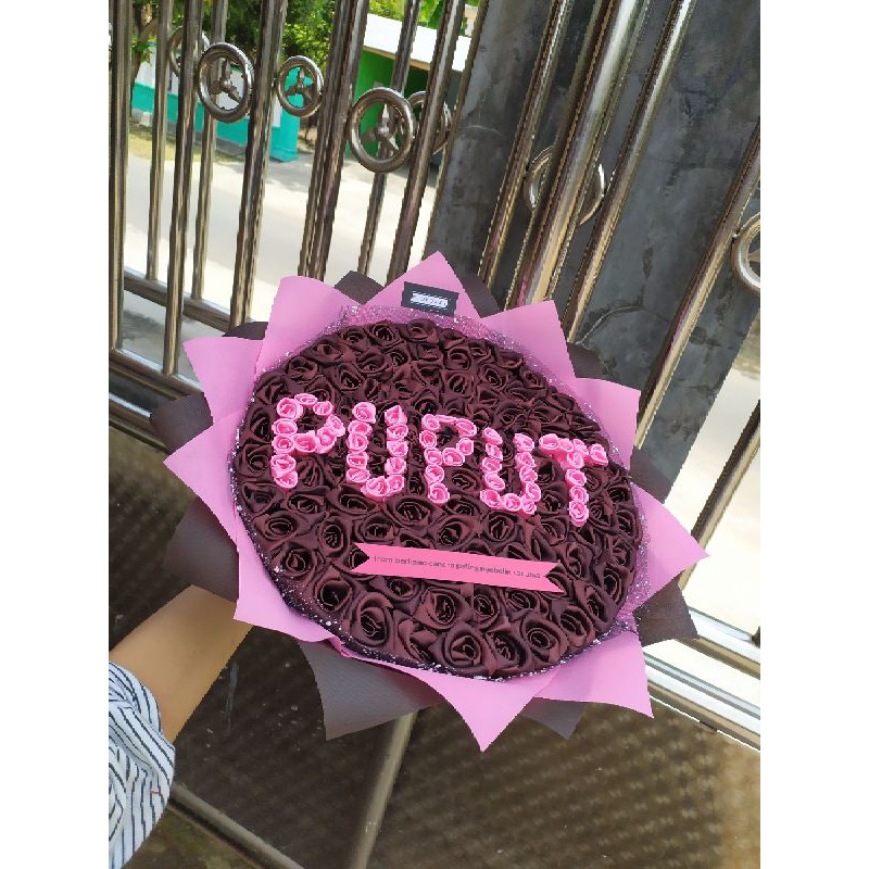 Jual Bucket Satin Diameter /Buket Satin Besar/ Buket satin murah ...