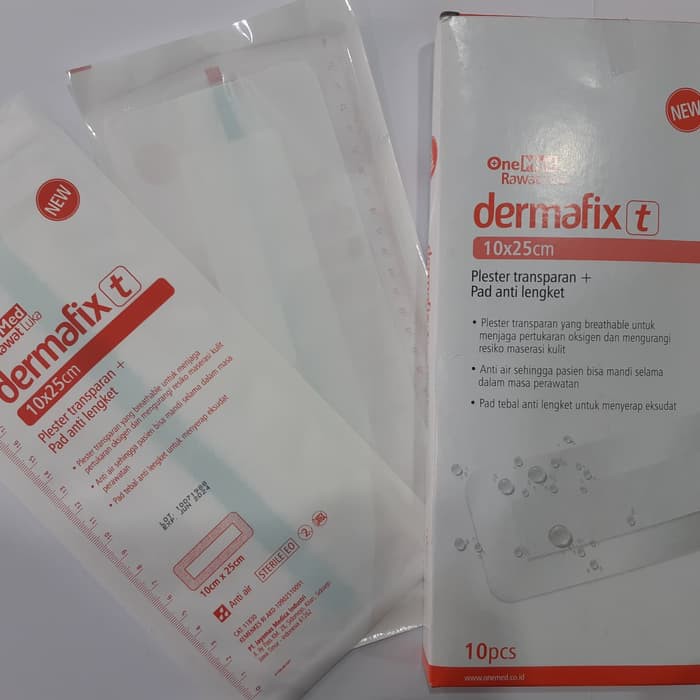 Jual Dermafix 10 cm x 25 cm / Plester Transparan + Pad Anti Lengket ...