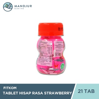 Jual Fitkom Rasa Strawberry 21 Tablet - Multivitamin Tablet Hisap Anak ...