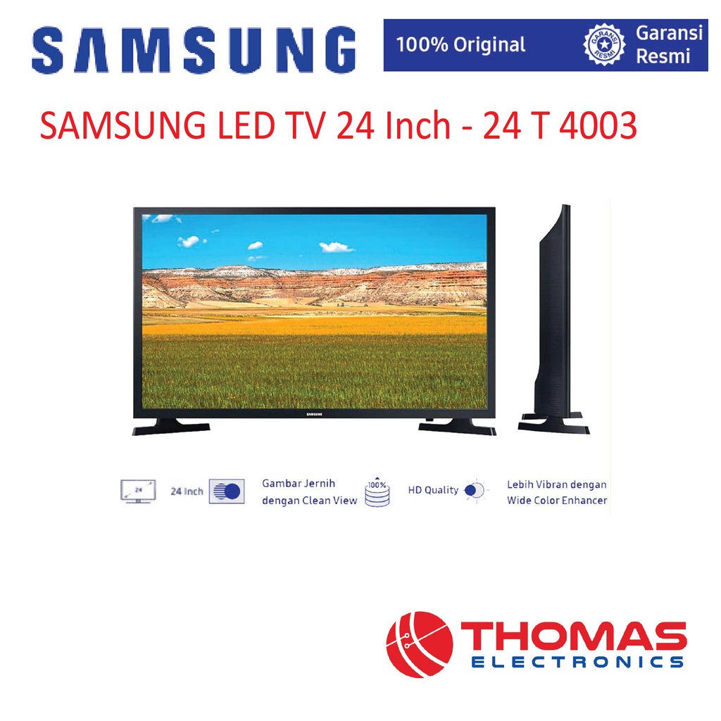 Jual LED TV Samsung 24 Inch UA24T4003 / 24T 4003 HDTV DVB-T2 HDMI ...