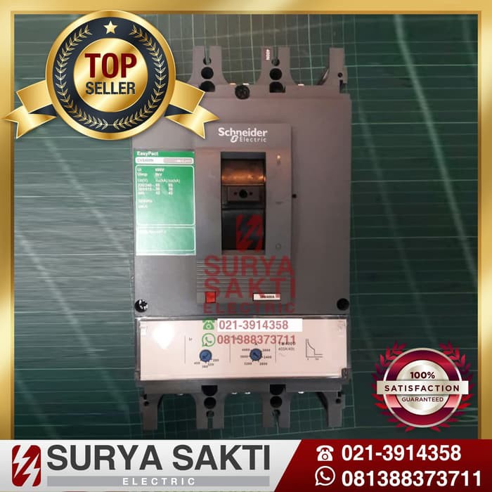 Jual SCHNEIDER MCCB CVS400F 3P 400A 400 A TM400D LV540306 CVS 400F 36KA | Shopee Indonesia
