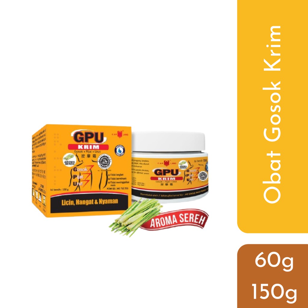 Jual Cap Lang GPU Krim Obat Gosok dan Pijat | Shopee Indonesia