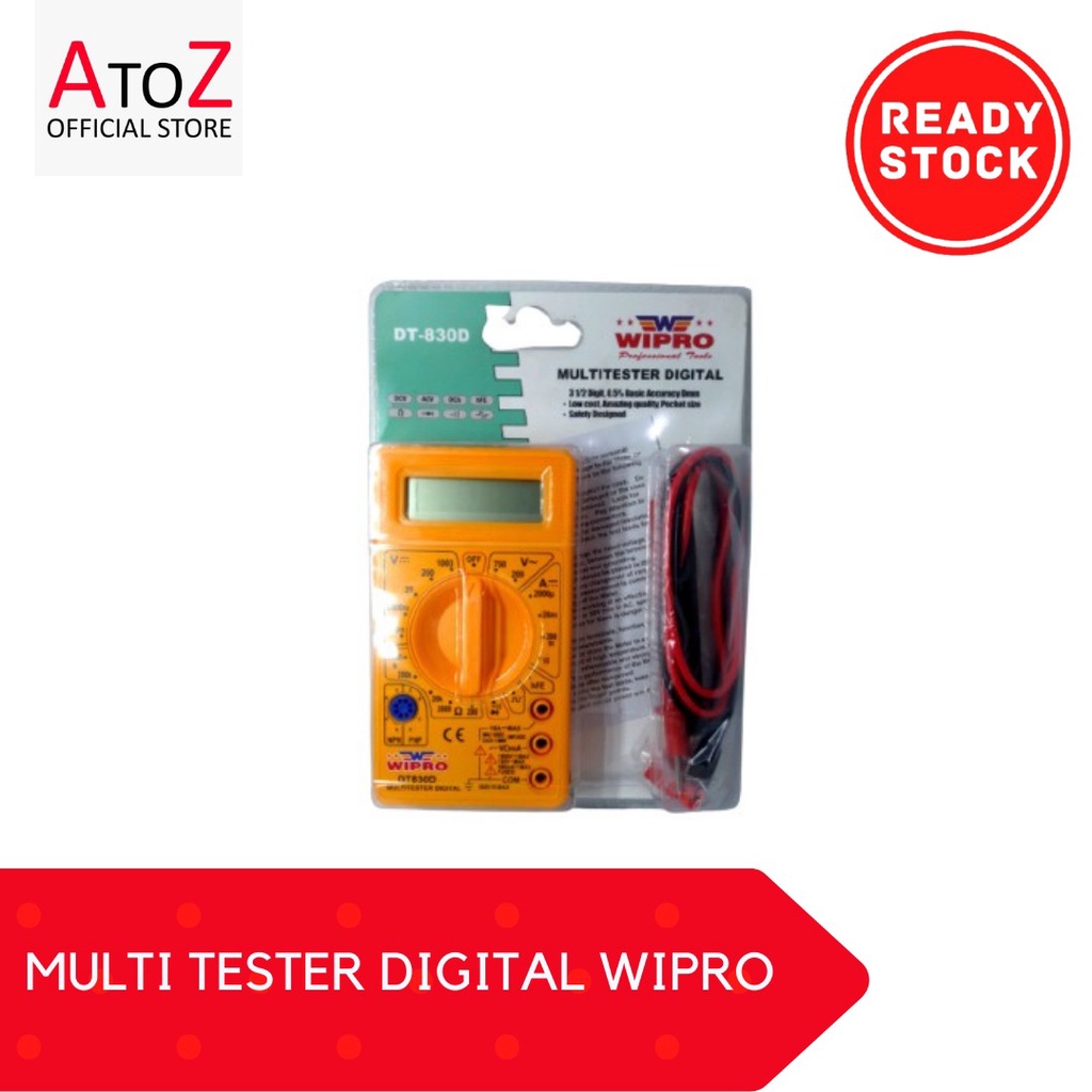 Jual MULTI TESTER DIGITAL WIPRO - Digital Multlmeter Indonesia|Shopee ...