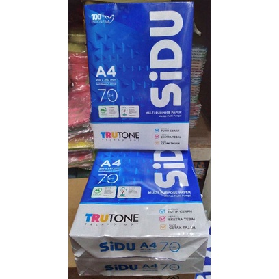 Jual Kertas HVS Sidu A4/70 gram | Shopee Indonesia