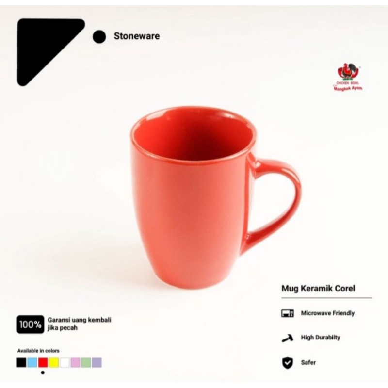 Jual Gelas Mug Cangkir Corel Keramik 300ml Polos | Shopee Indonesia