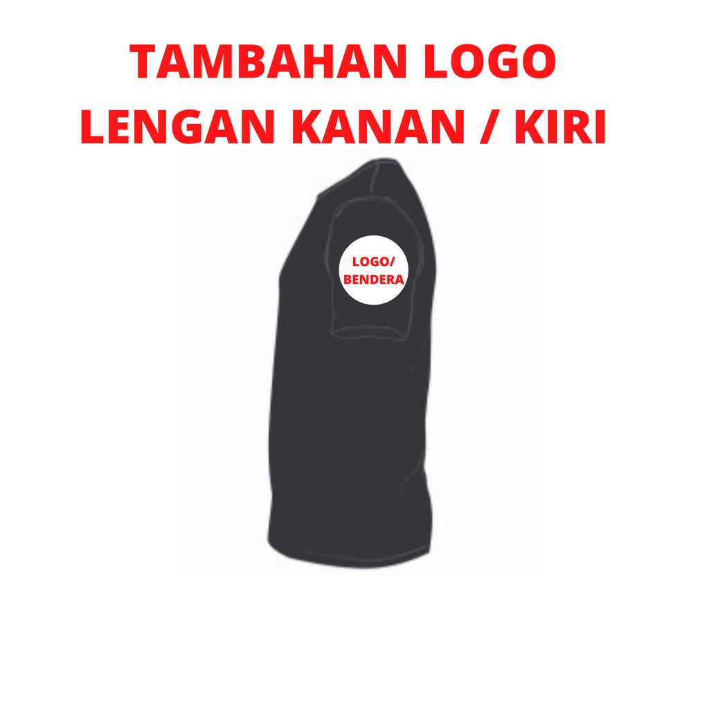 Jual TAMBAHAN SABLON LENGAN KANAN ATAU KIRI LOGO BEBAS | Shopee Indonesia
