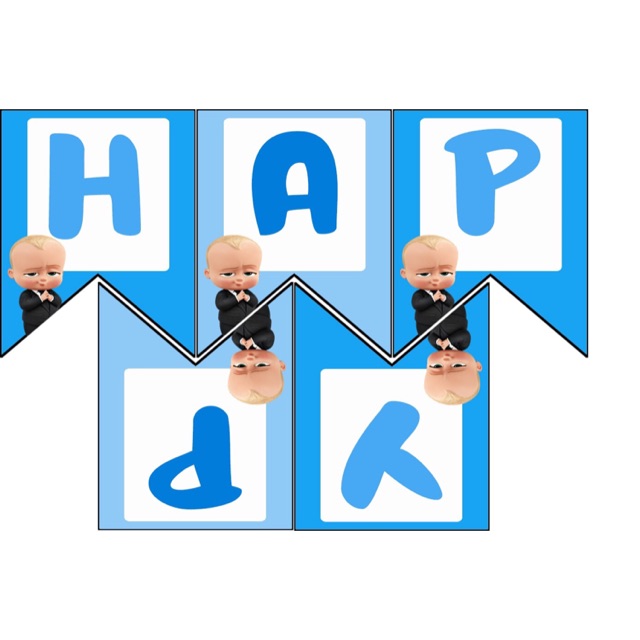 Jual Boss baby bunting flag | Shopee Indonesia