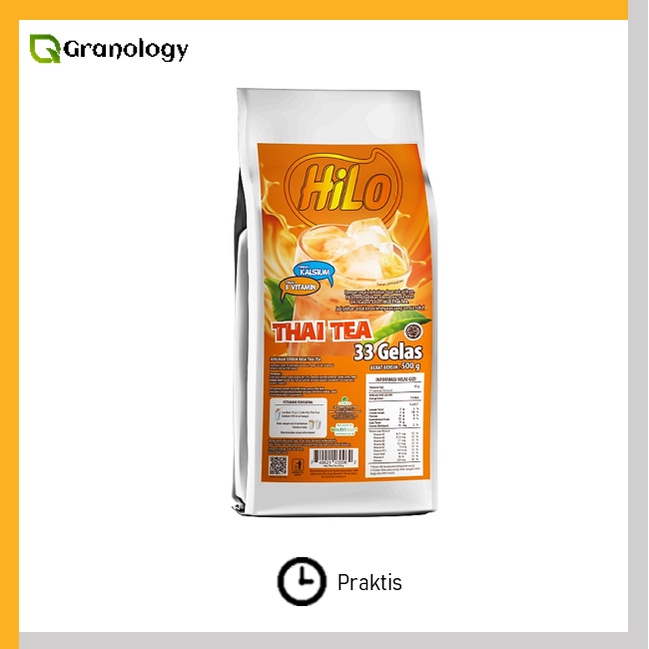 Jual HiLo Thai Tea Kemasan Refill 500 gram | Shopee Indonesia