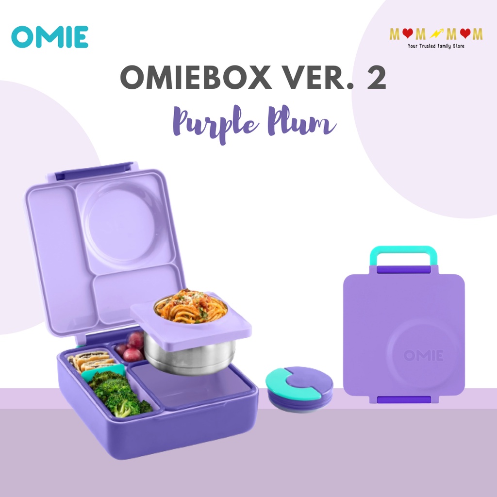 Jual OmieBox Ver. 2 Purple Plum - Kotak Makan Lengkap dengan Thermos ...