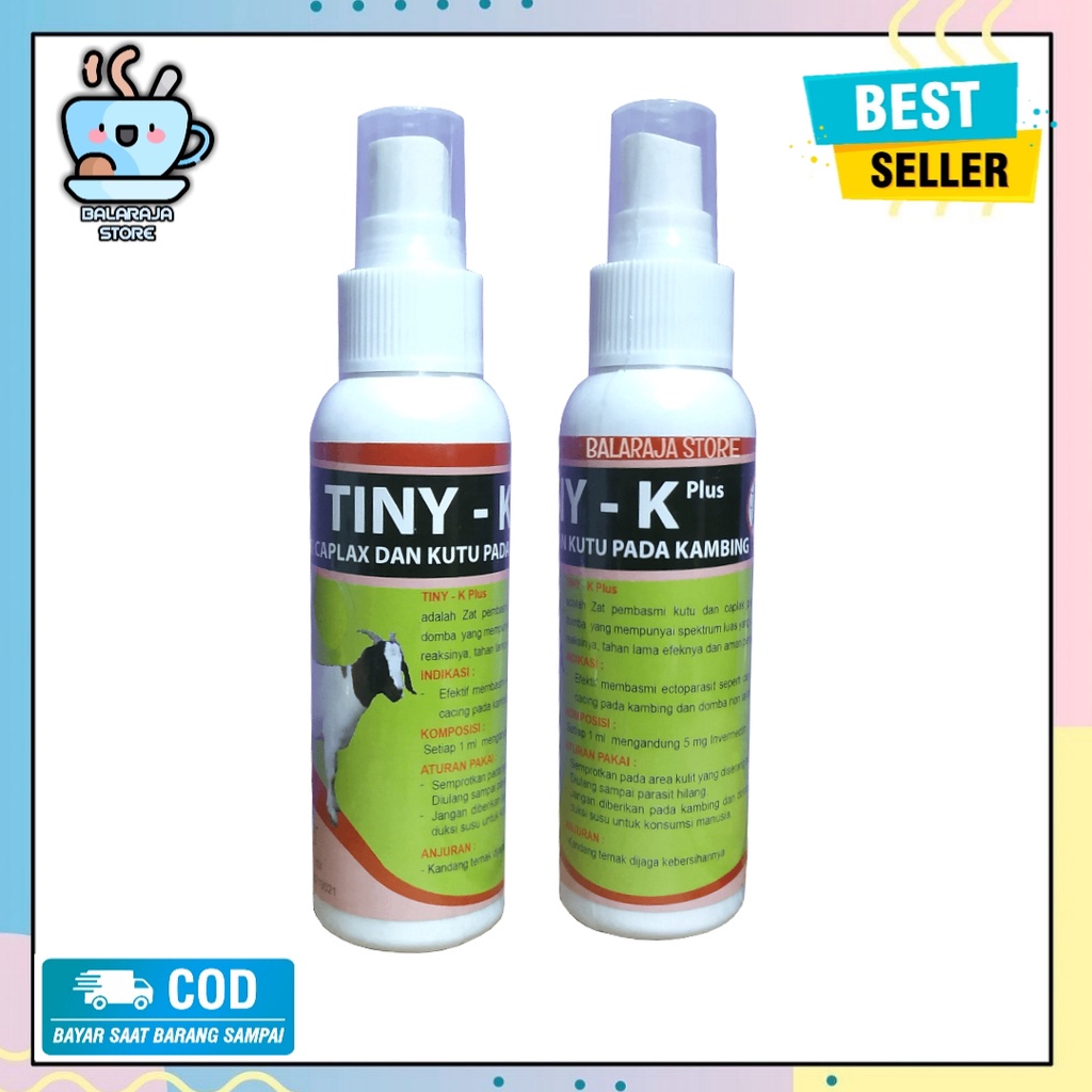 Jual OBAT ANTI CAPLAX DAN KUTU PADA KAMBING PEMBASMI KUTU - TINY K PLUS ...