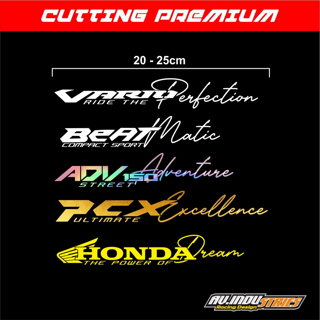 Jual STIKER VARIASI PELAN ! MOTOR HONDA VARIO, PCX, BEAT, ADV DAN ...