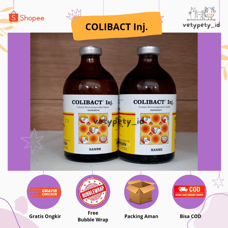 Jual COLIBACT INJ 100 ml - Obat Hewan | Shopee Indonesia
