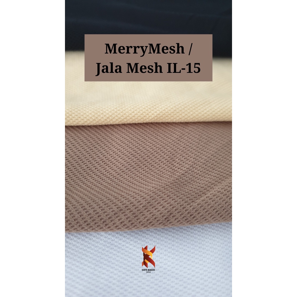 Jual Kain Mesh Merrymesh Jala Mesh IL-15 Premium (ecer/roll) Indonesia ...
