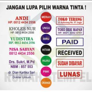 Cetak Stempel BULAT, logo, Perusahaan, lunas stample flash stemple ...