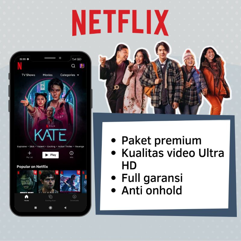 Jual NETFLIX PRIVATE PREMIUM (full garansi) Indonesia|Shopee Indonesia
