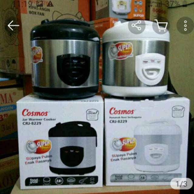 Jual MAGIC COM/ RICE COOKER COSMOS 2 LITER(CRJ 8229) | Shopee Indonesia