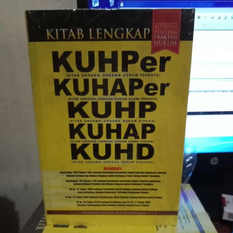 Jual KUHPERDATA Kitab undang undang hukum perdata,kitab undang undang ...
