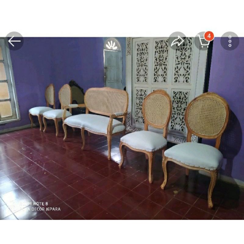 Jual Kursi Manten Racoco-Kursi Manten Decor Rustic | Shopee Indonesia